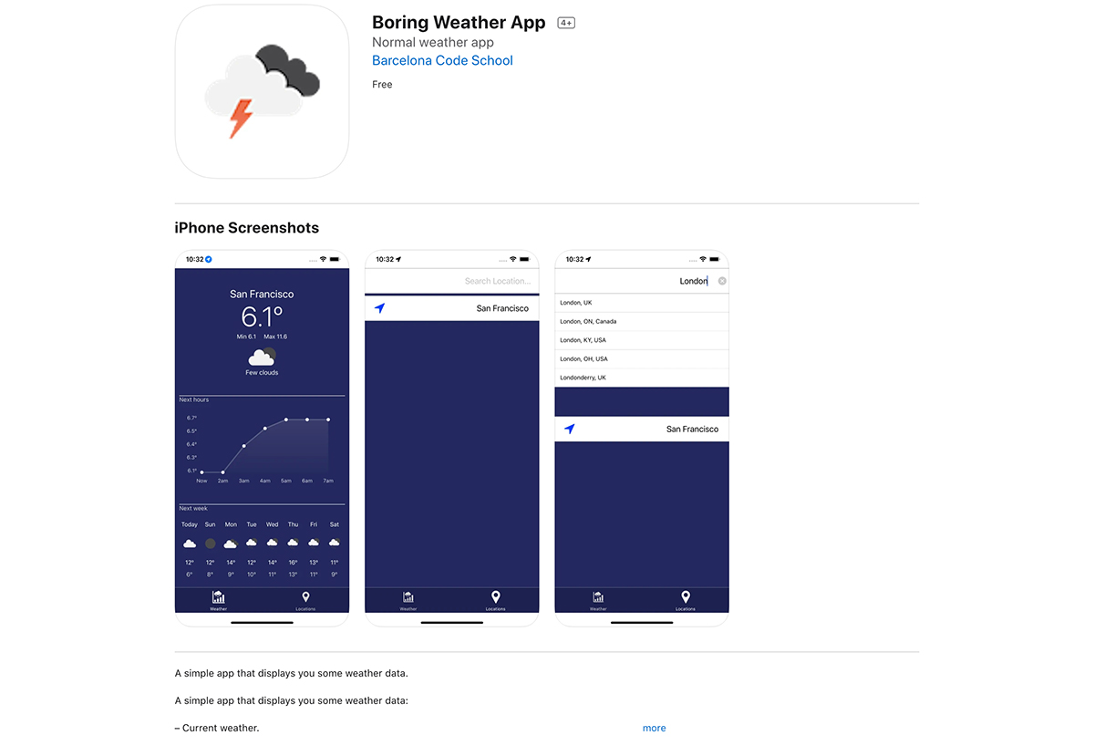 Barcelona Code School Alumni projects showcase